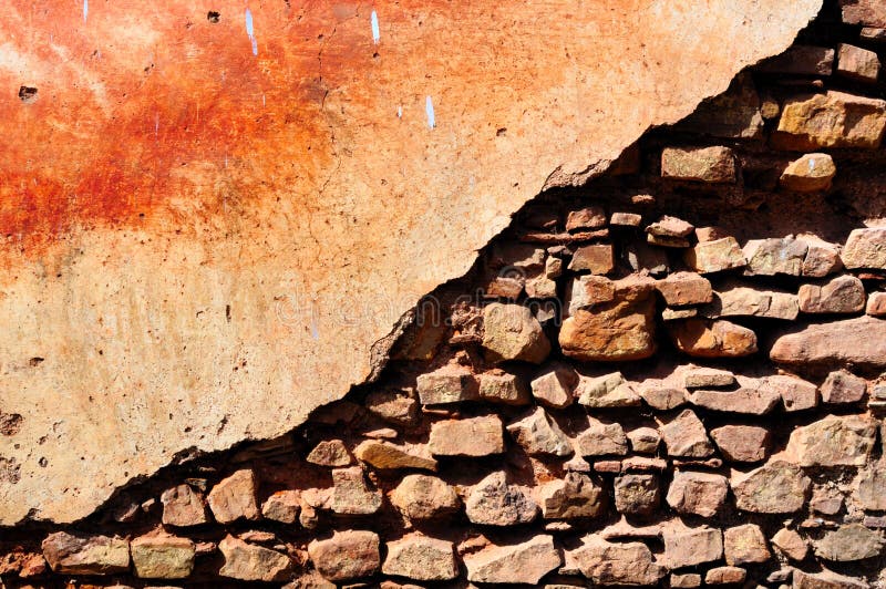 Crumbling Wall stock image. Image of decaying, asia, contrast - 13358833
