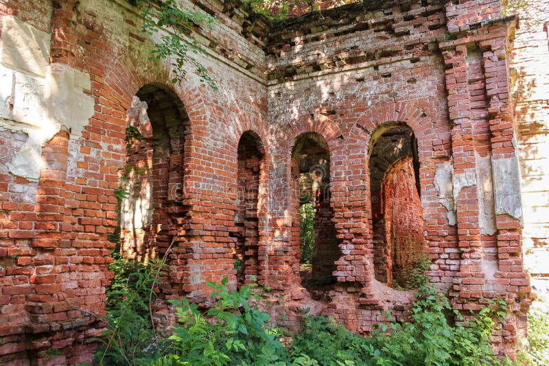 The Crumbling Walls of an Ancient Monastery. Stock Image - Image of ...