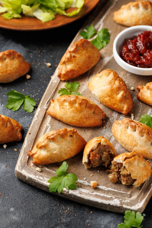 Crumbly Shortcrust Mini Beef, Potato and Swede Pasties Stock Image ...