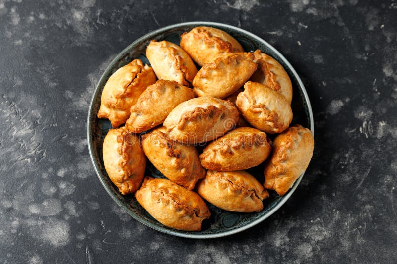 Crumbly Shortcrust Mini Beef, Potato and Swede Pasties Stock Photo ...