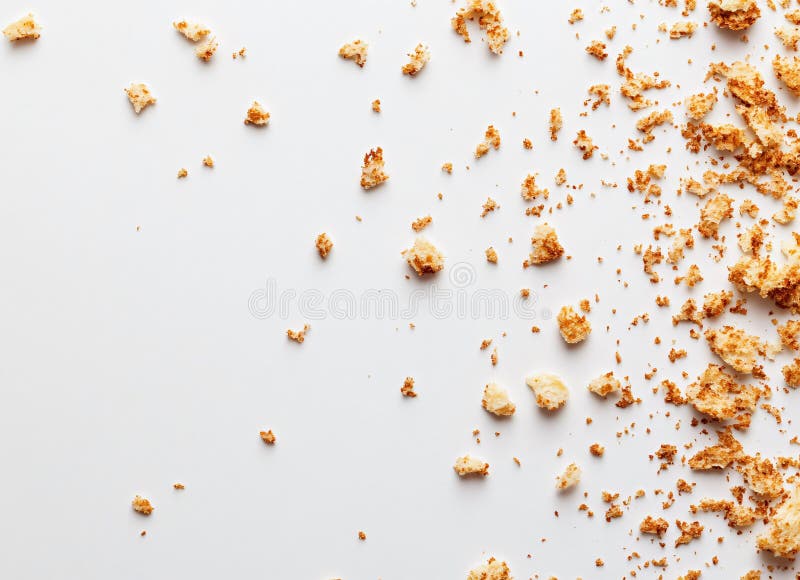 Crumbs Texture Background White Surface Scattered High Quality Image ...