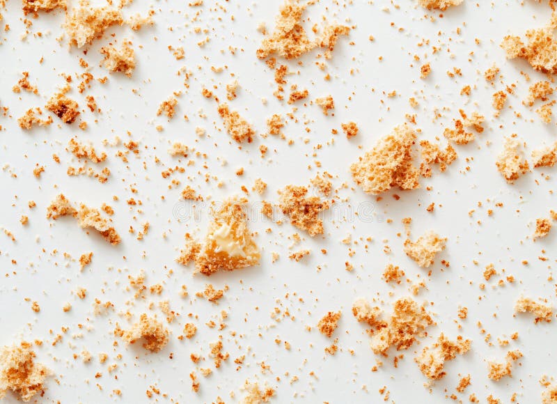 Crumbs Texture Background White Surface Toasted High Quality Image ...
