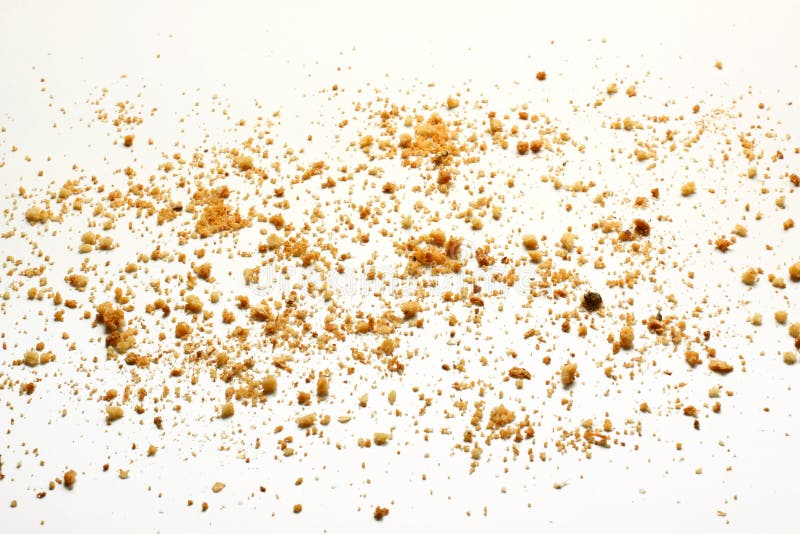 Crumbs on white background stock photo. Image of drink - 38414678