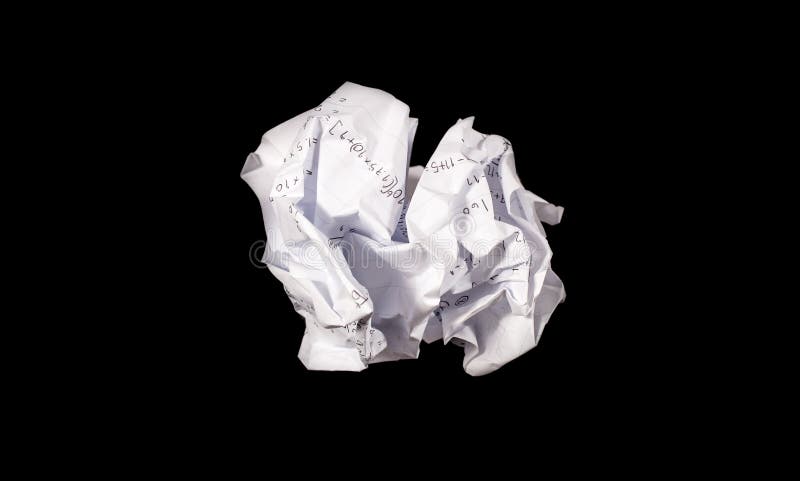 Crumple paper stock photo. Image of crumple, isolated - 41752748