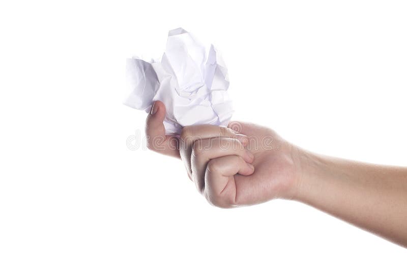 Crumpled stock photo. Image of crumpled, depression, isolated - 5408264