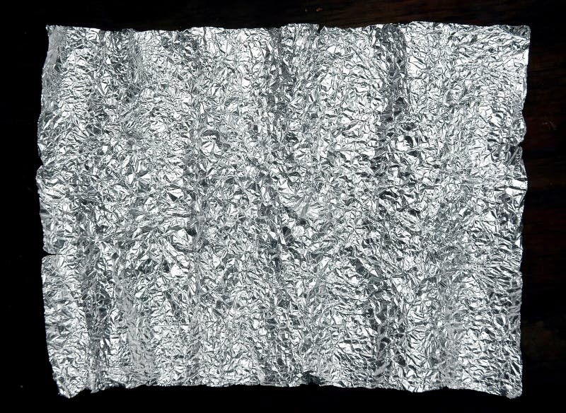 Crumpled Aluminum Tin Foil Surface Background Stock Photo - Image of ...