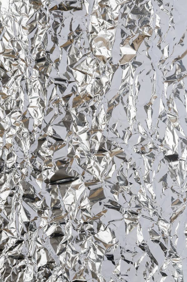 Crumpled Aluminum Foil stock photo. Image of blank, foil - 30215720