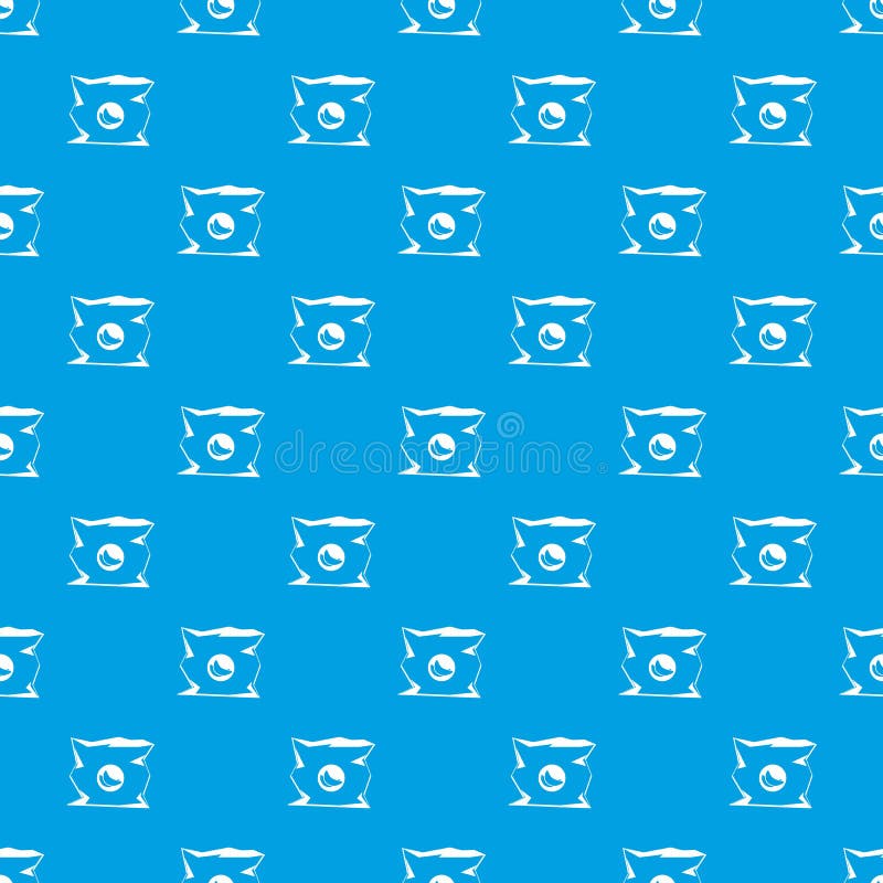 Crumpled Bag of Chips Pattern Seamless Blue Stock Vector - Illustration ...