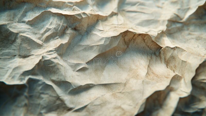 Crumpled Beige Paper Texture Background Stock Illustration ...