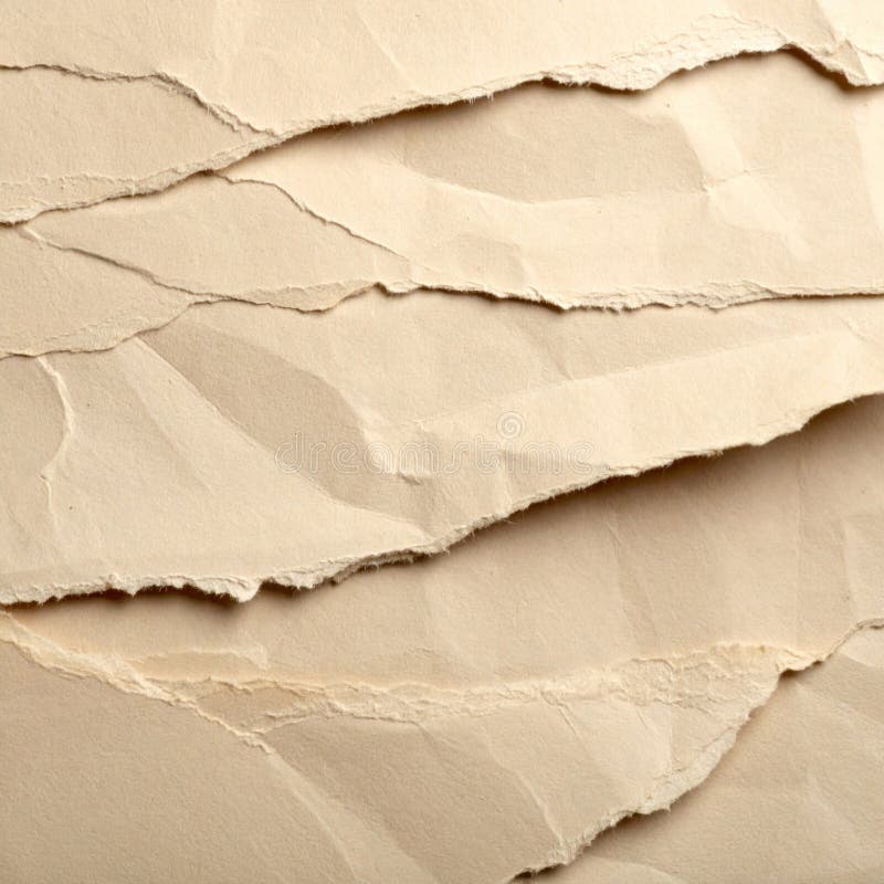 Crumpled Beige Paper Texture Background Stock Illustration ...