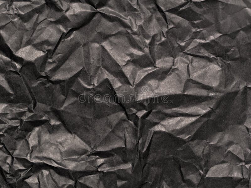 Closeup Crumpled Dark Grey or Black Paper Texture Background.Dark ...