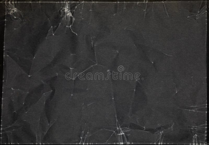 Crumpled Black Paper Texture Highlighted in Soft Light, Perfect for ...