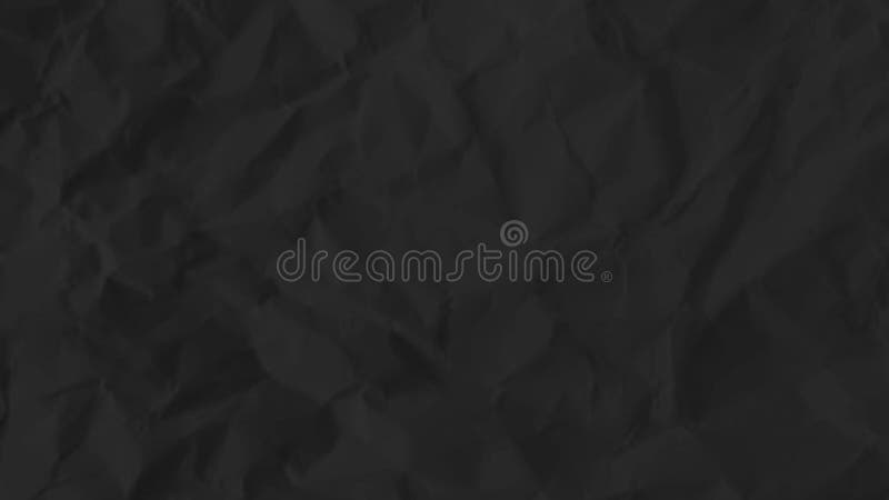 Crumpled Black Paper Texture Pattern Stop Motion Animation Background ...