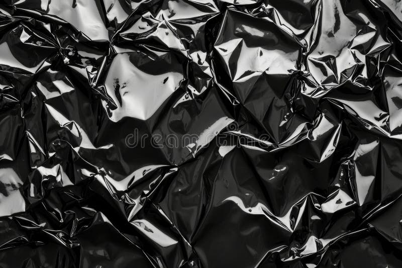 Dark Glossy Wrinkled Texture Background Pattern Reflections Stock ...