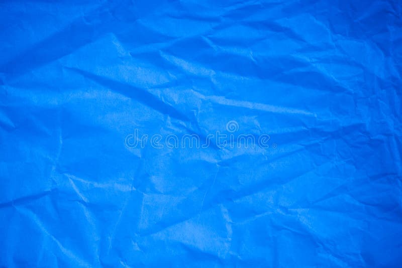 Crumpled Blue Paper Background. Stock Image - Image of abstract, crease ...