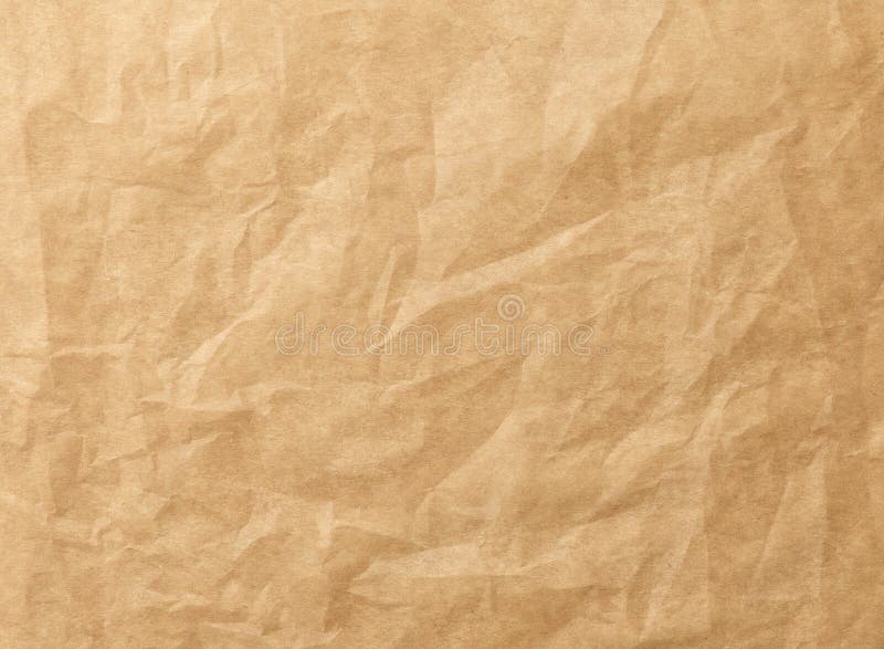 Crumpled Brown Baking Paper Stock Image - Image of abstract, kitchen ...