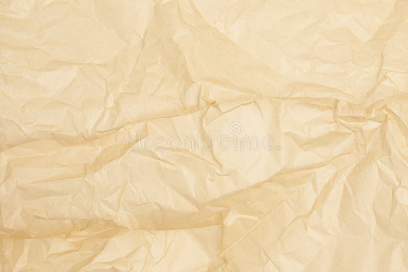 Crumpled Brown Baking Paper Sheets Stock Image - Image of parchment ...