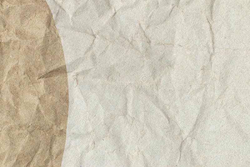 Crumpled Brown Beige Paper. Stock Image - Image of damaged, wrinkled ...
