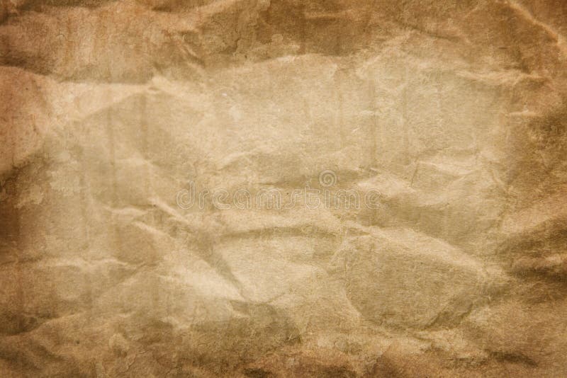 Crumpled brown paper stock photo. Image of brown, crumple - 14816028