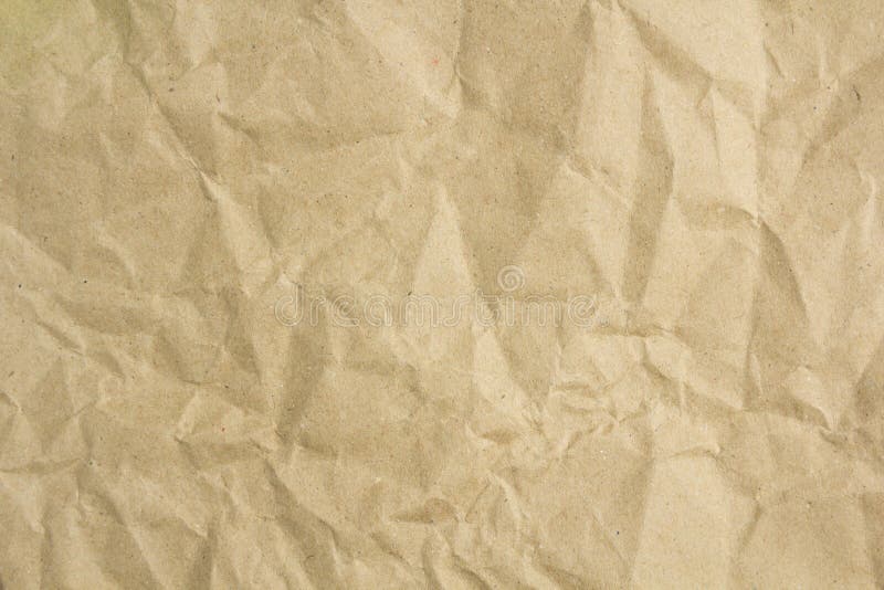 Crumpled Brown Paper List Texture or Background. Stock Image - Image of ...