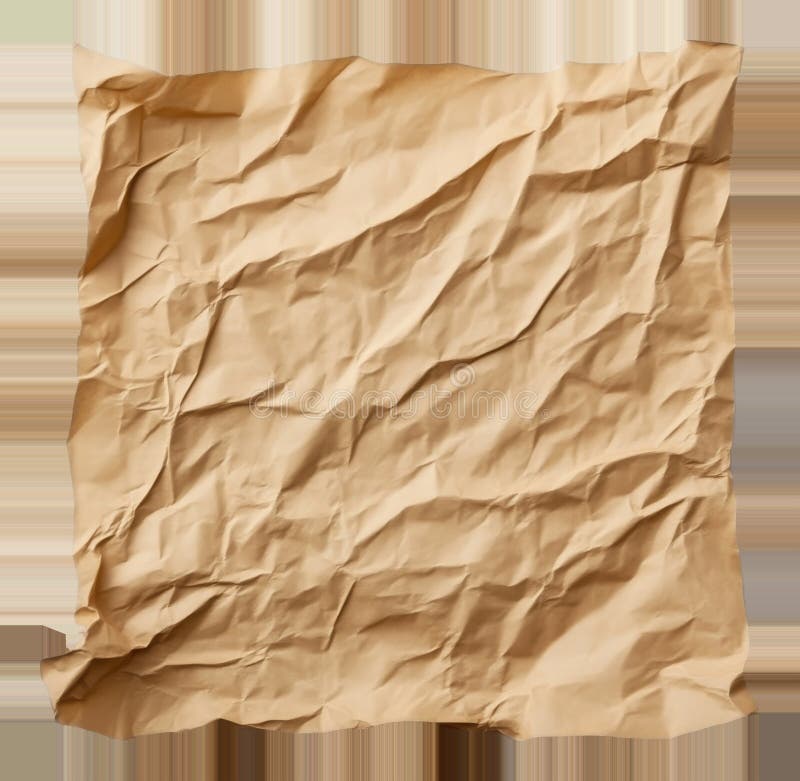 Crumpled Brown Paper Texture Background, Abstract Art Concept Stock ...