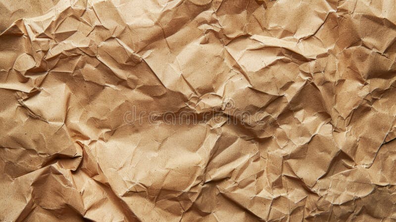 Crumpled Brown Paper Texture Background. Ideal for Design Projects ...
