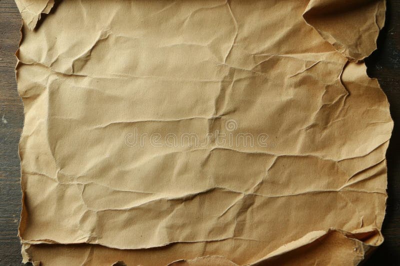 Crumpled Brown Paper Texture, a Vintage and Rustic Background Stock ...