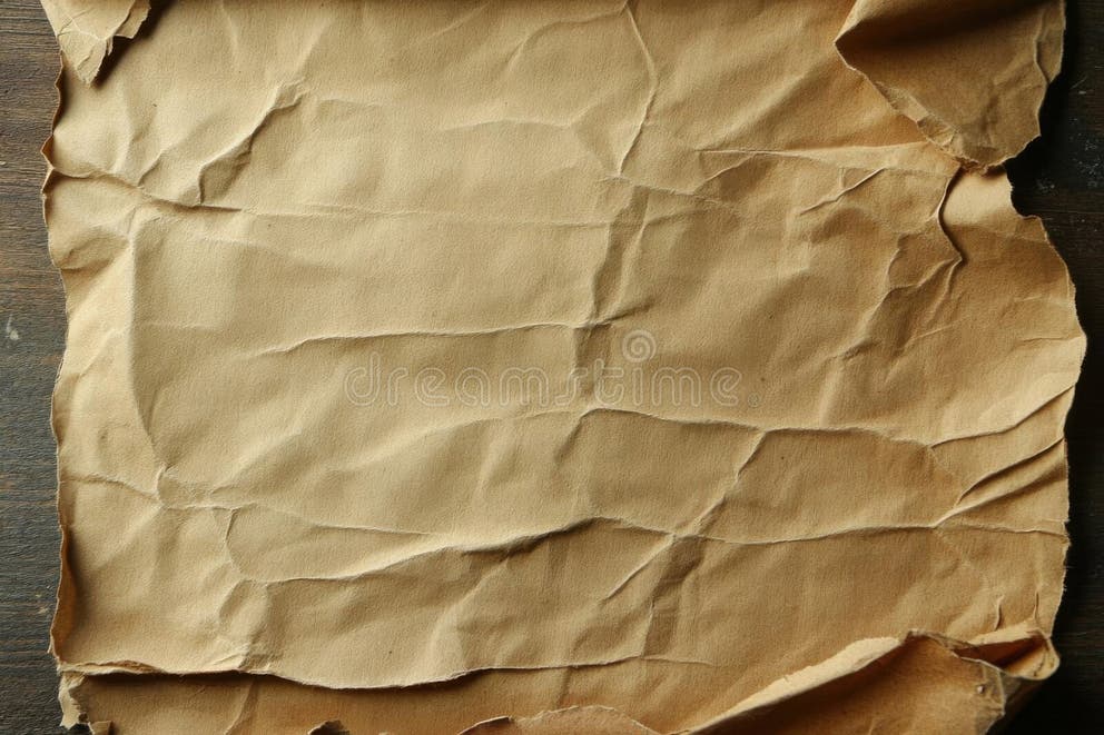 Crumpled Brown Paper Texture, a Vintage and Rustic Background Stock ...