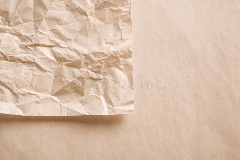 Crumpled Brown Paper Textured Surface Creates Rustic Aesthetic Simple ...