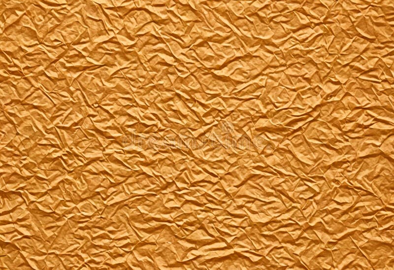Crumpled Brown Wrapping Paper. Stock Illustration - Illustration of ...