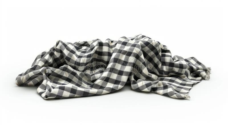 Crumpled Checkered Fabric stock image. Image of abstract - 327775415