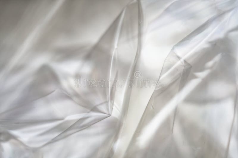 Crumpled Clear Plastic Background, Abstract Glossy Broken Surface ...