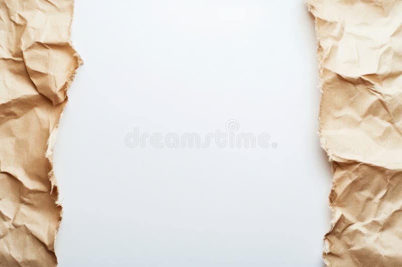 Crumpled Craft Paper Frame with Fresh Space for Creative Design Ideas ...