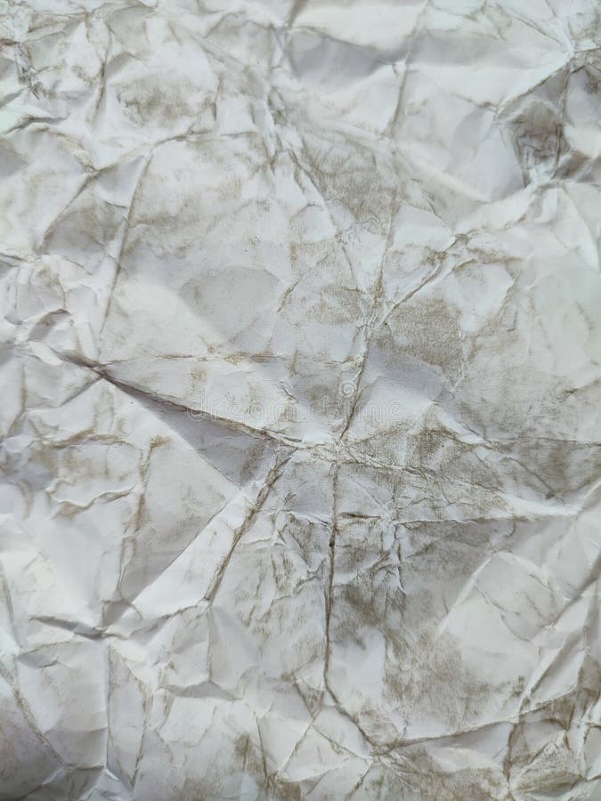 Crumpled and Dirty White Paper Texture, Pattern, Background Stock Image ...