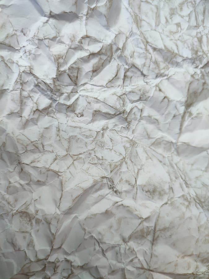 Crumpled and Dirty White Paper Texture, Pattern, Background Stock Image ...