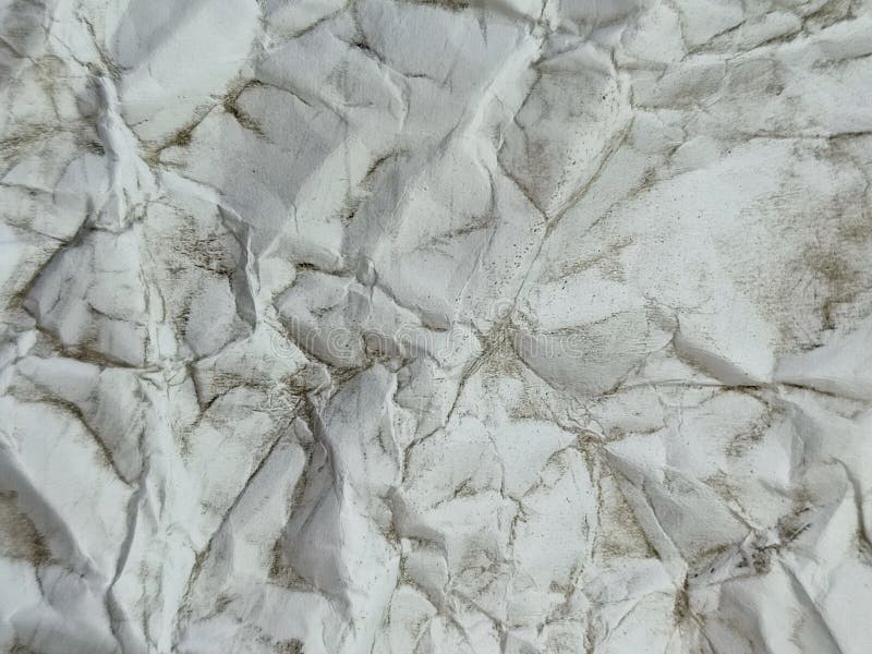 Crumpled and Dirty White Paper Texture, Pattern, Background Stock Image ...