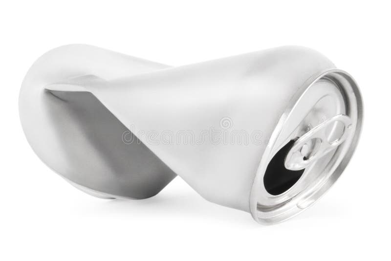 Crumpled empty can stock image. Image of cola, drink - 154536121