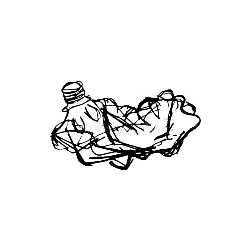 Crumpled Plastic Bottle Stock Illustrations – 744 Crumpled Plastic ...