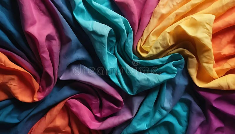 Crumpled Fabric Gradient Texture Stock Illustration - Illustration of ...