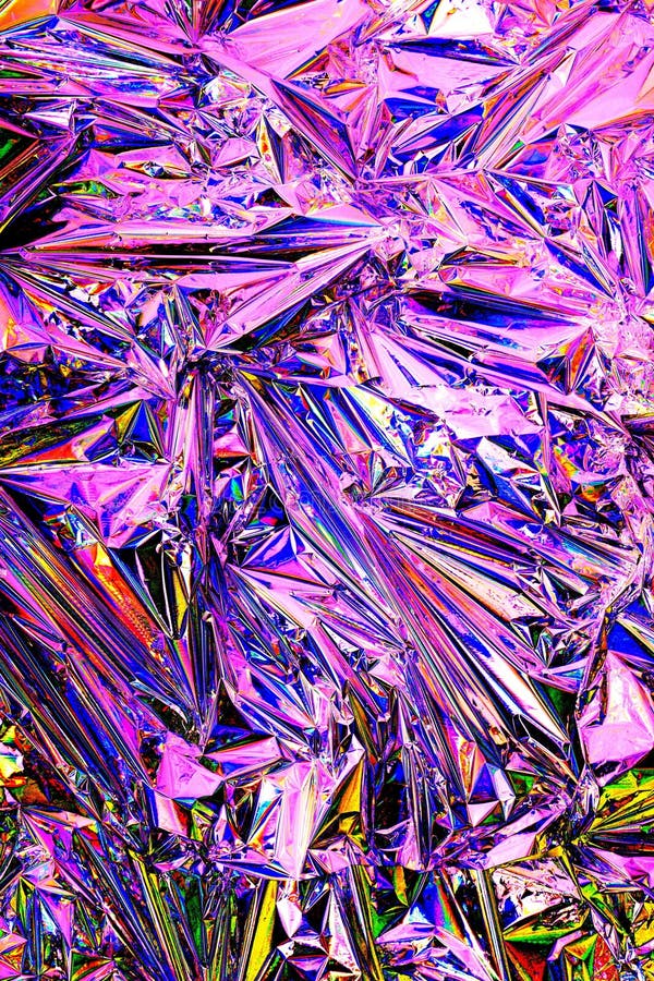 Crumpled Foil, Altered Color Scheme, Colorful Abstract Background,2 ...