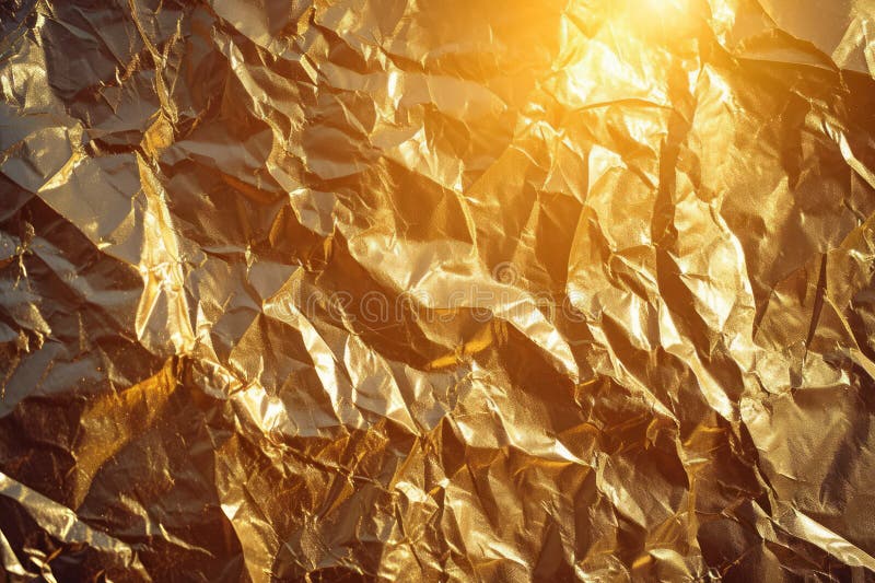 Crumpled Gold Foil As Background Stock Photo - Image of brass, foiling ...