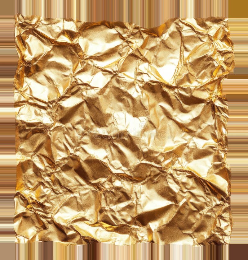 Crumpled Gold Foil Texture, Shiny Metallic Surface and Abstract Design ...