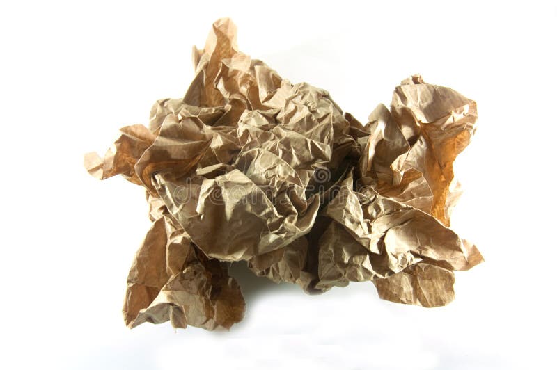 Crumpled gold paper stock image. Image of garbage, abstract - 46127103