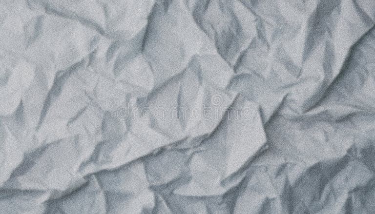 Crumpled Gray Paper Creating Abstract Pattern, Revealing Rough Texture ...