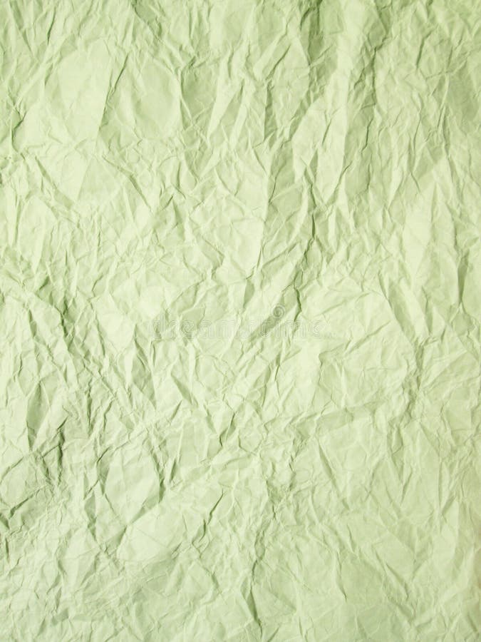 Crumpled Green Paper Background Stock Photo - Image of paper, crumpled ...