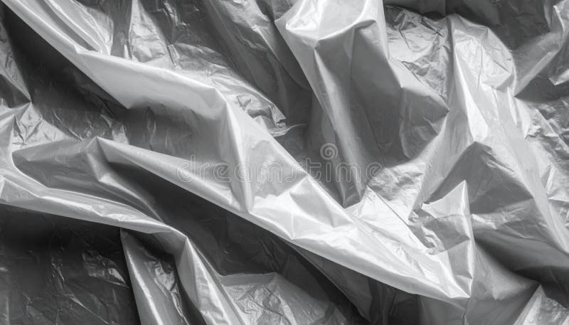 Crumpled Grey Plastic Texture Background Stock Illustration ...