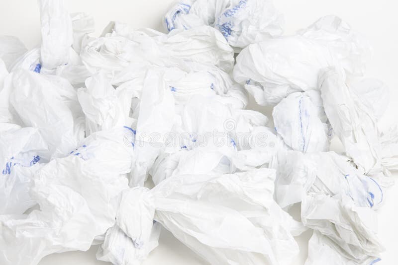 Crumpled Grocery Plastic Bags Stock Image - Image of blight, pattern ...