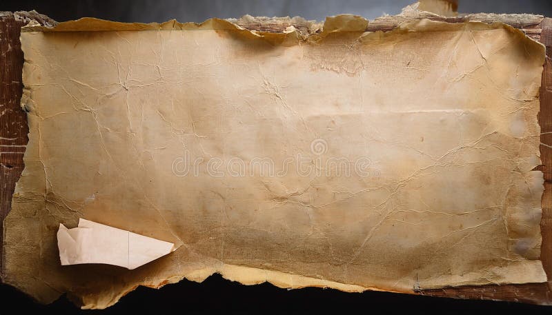 Crumpled Grunge Note with Weathered Border and Frame Stock Illustration ...