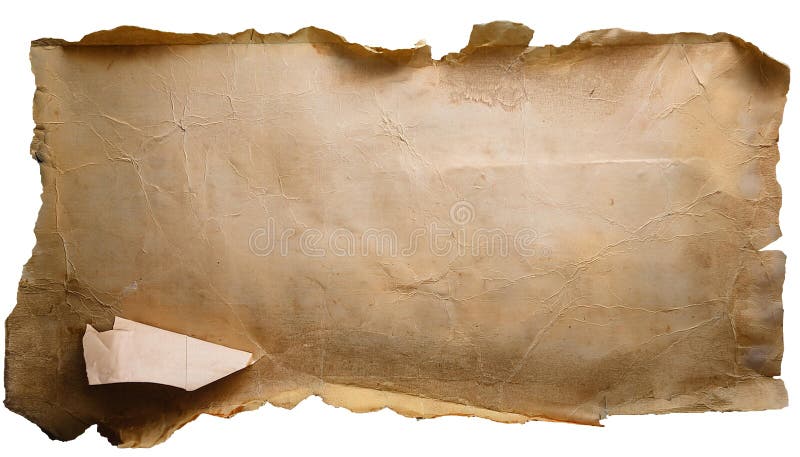 Crumpled Grunge Note with Weathered Border and Frame Stock Illustration ...