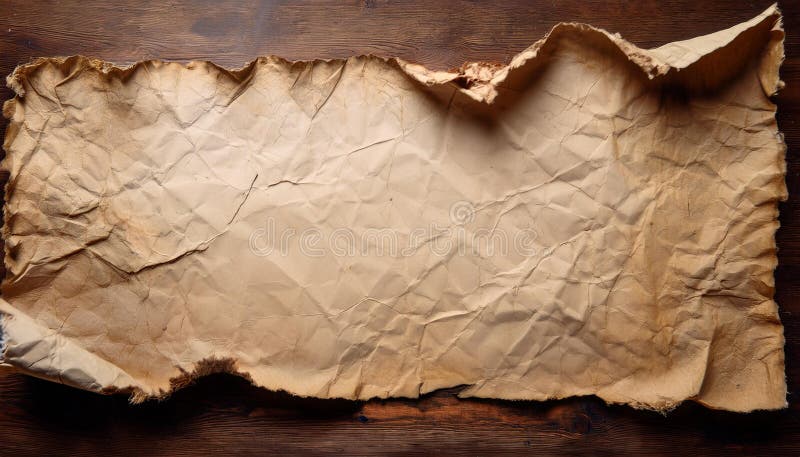 Crumpled Grunge Note with Weathered Border and Frame Stock Illustration ...